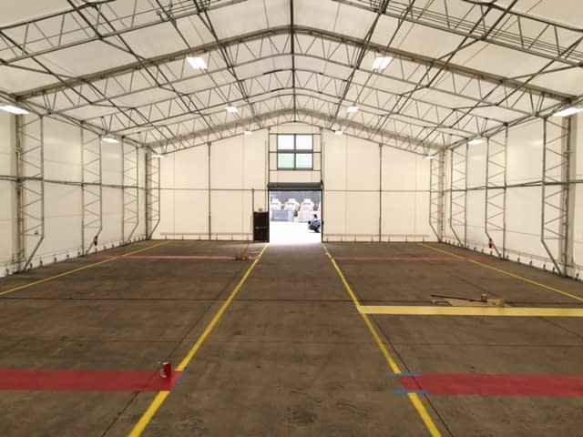 Tension Fabric Structure (Fortress) - Housing Innovation Collaborative