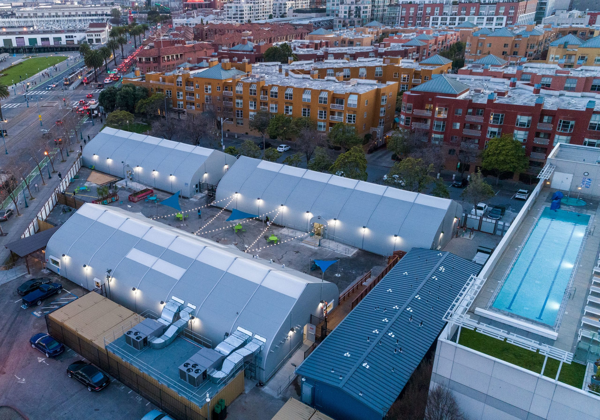 Sprung Structures Navigation Center - Housing Innovation Collaborative